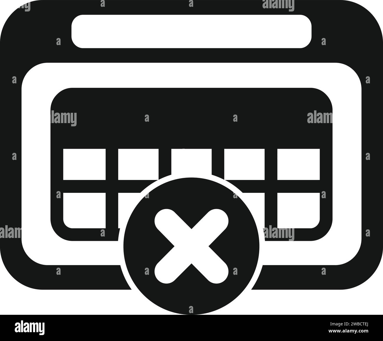 Calendar time filter content icon simple vector. Smart database. Work ...