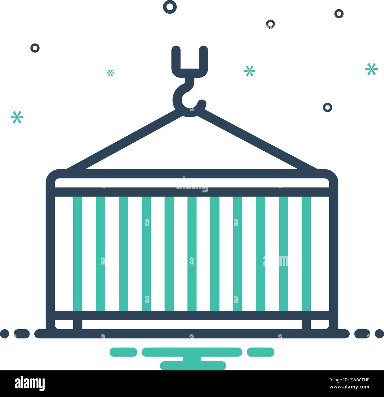 Container hook Stock Vector Images - Alamy