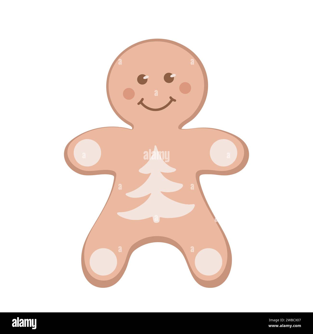 Gingerbread man cartoon Cut Out Stock Images & Pictures - Alamy