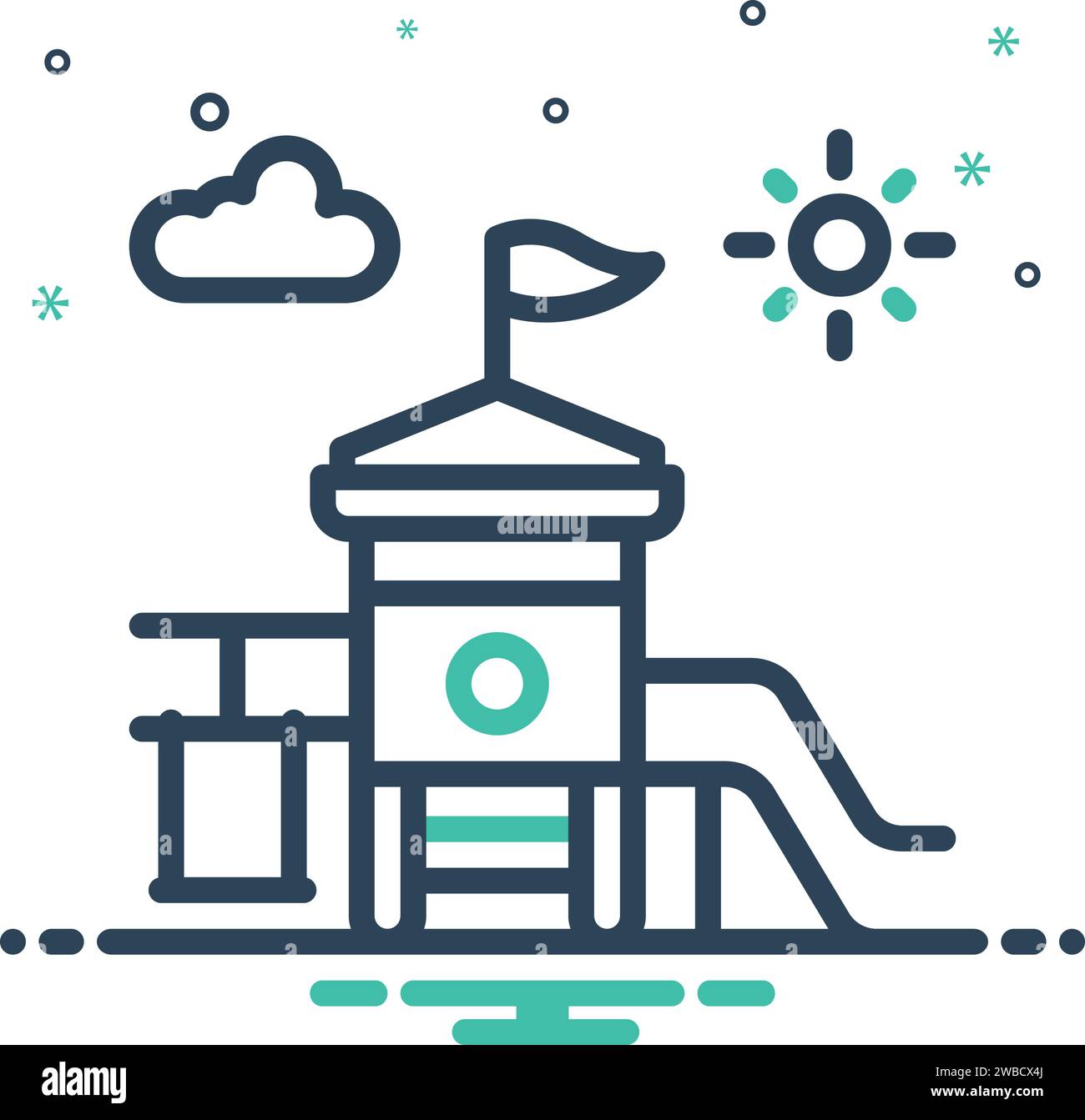 Icon for playground,playfield Stock Vector Image & Art - Alamy