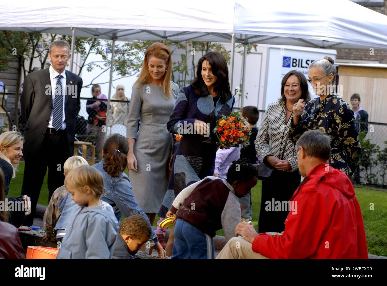 HRH Crown princess Mary visit Frederikholm children daycare insitutue ...