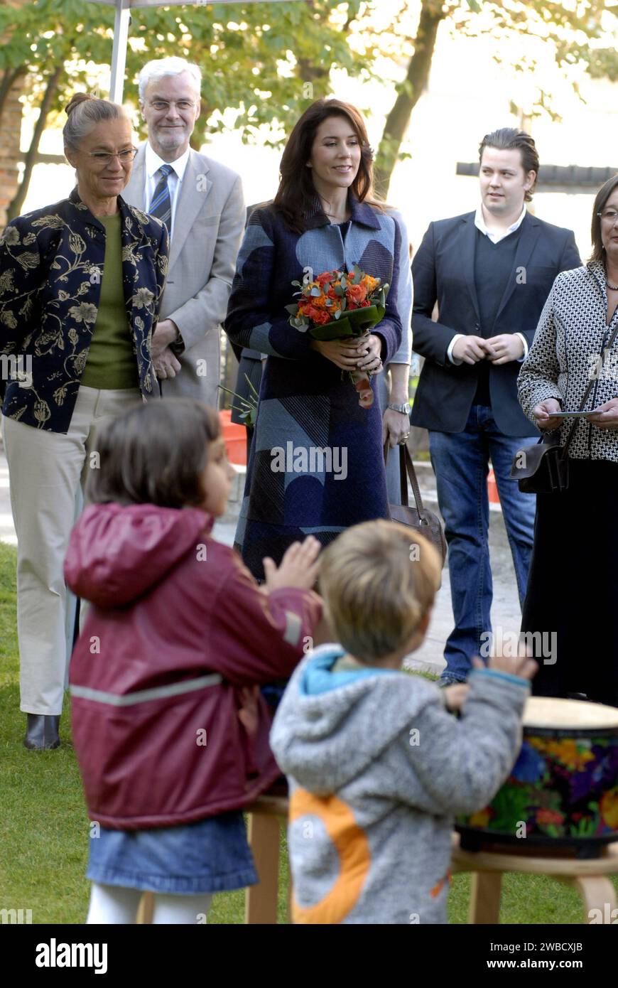 HRH Crown princess Mary visit Frederikholm children daycare insitutue ...