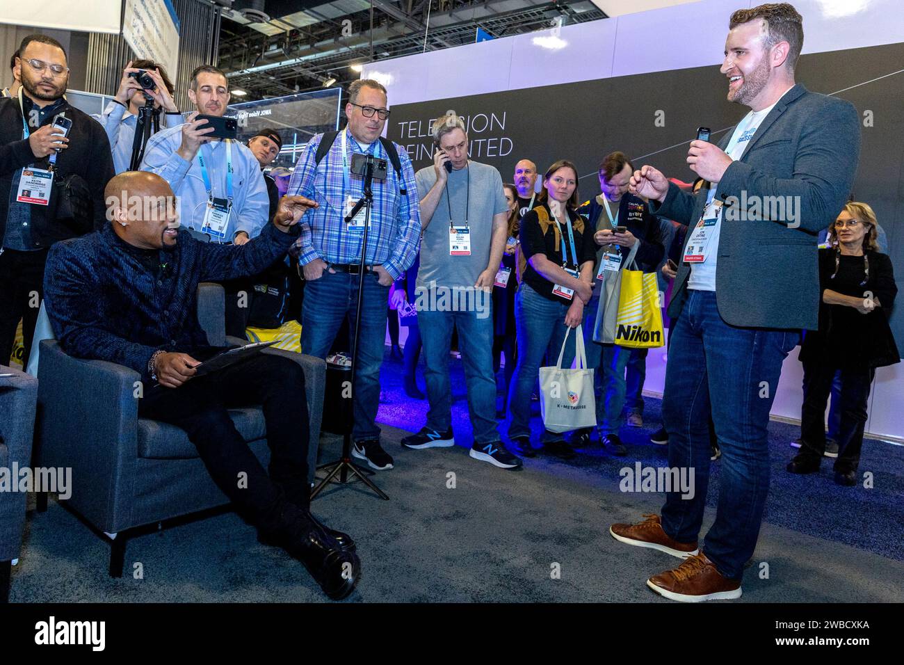 Las Vegas, USA. 09th Jan, 2024. Daymond John, Shark Tank, at the AWOL ...