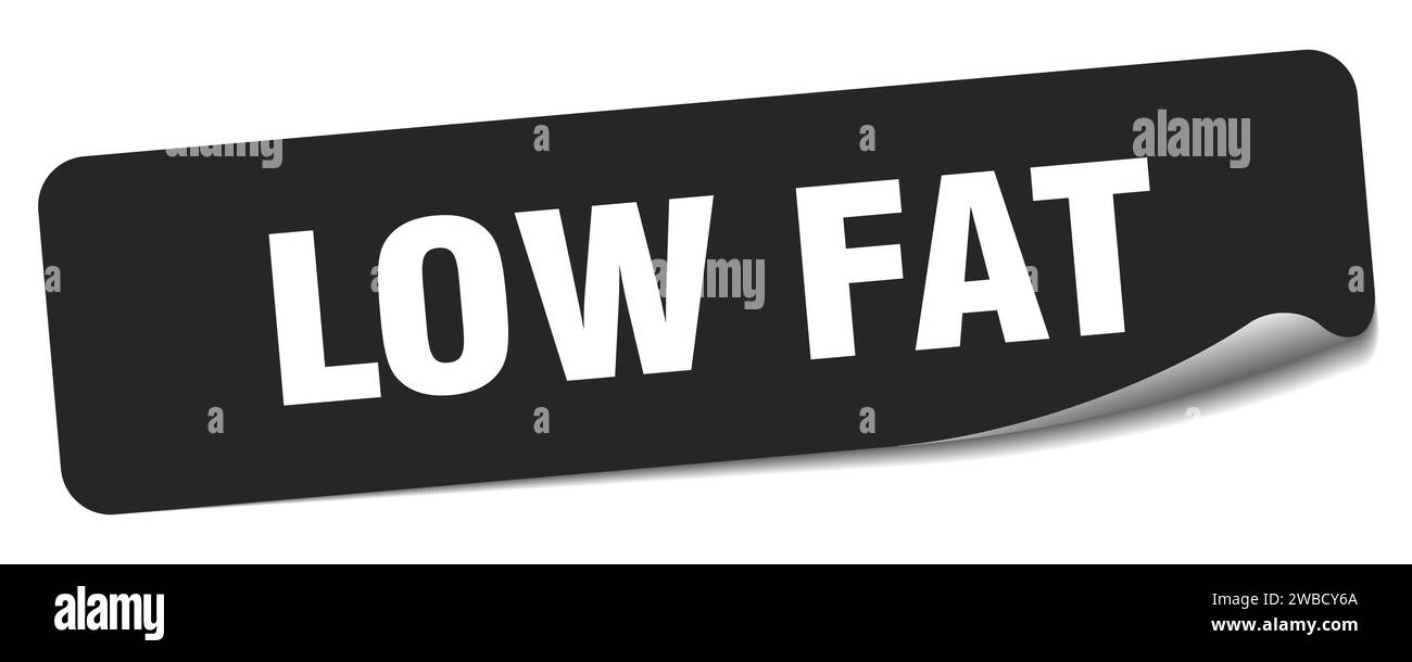 Label low fat vector Black and White Stock Photos & Images - Alamy
