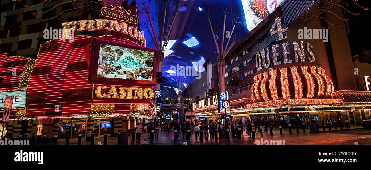 Fremont Street Experience. Downtown Las Vegas, Nevada Stock Photo - Alamy