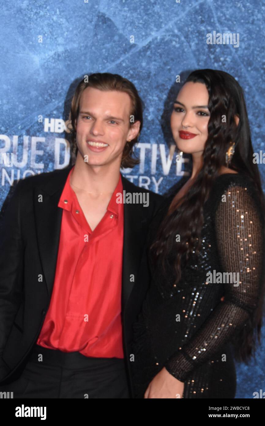 Los Angeles, California, USA 9th January 2024 Actor Finn Bennett and ...