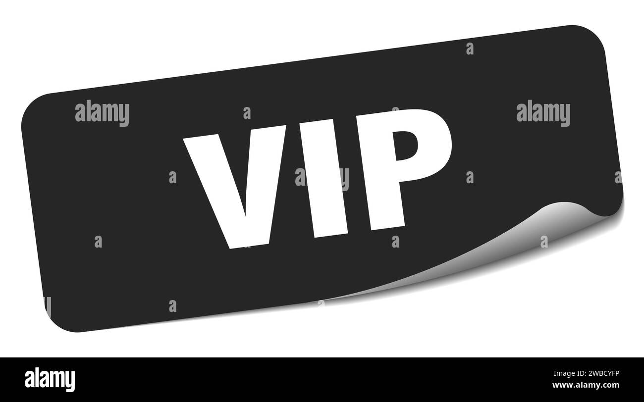vip sticker. vip rectangular label isolated on white background Stock ...