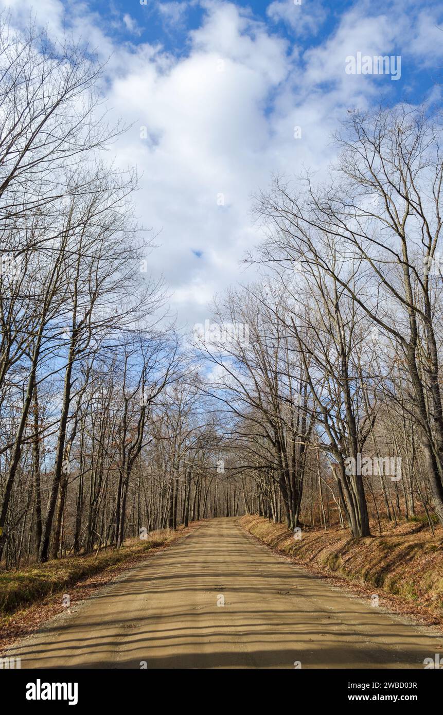 A Rural Road in Sugar Grove, Pennsylvania Stock Photo - Alamy