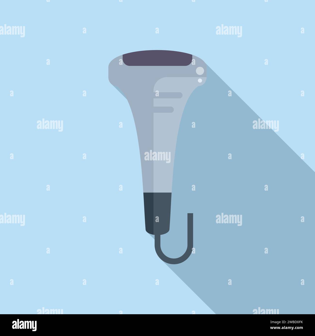 Sonograph analysis icon flat vector. Device diagnosis. Ultra sound ...