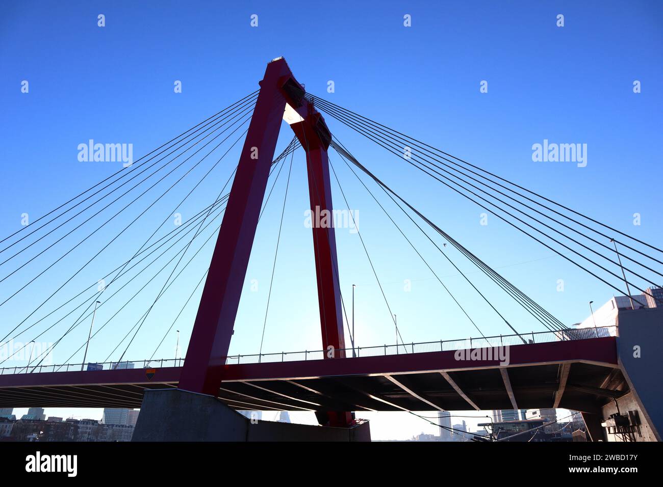 Rotterdam view willemsbrug from hi-res stock photography and images - Alamy