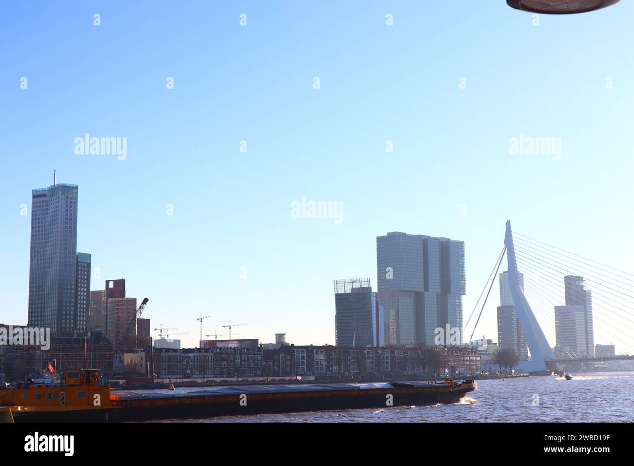 Erasmus Bridge area, Rotterdam, Netherlands Stock Photo - Alamy