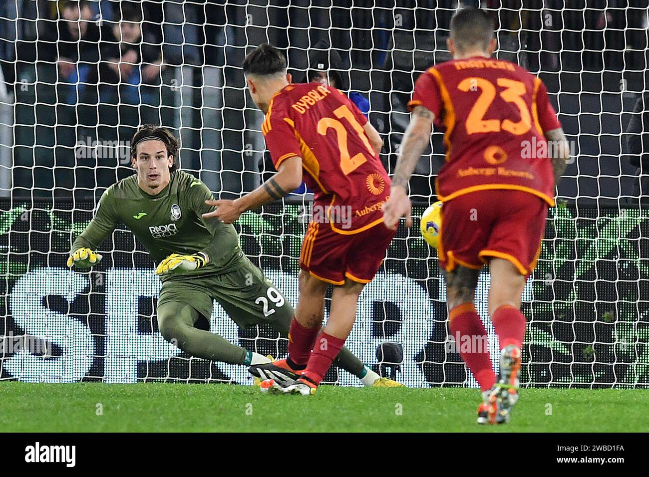 Paulo Dybala of AS Roma scores on penalty during the Serie A match ...