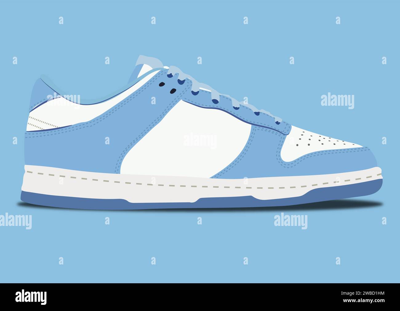 Blue object shoes Stock Vector Images - Alamy