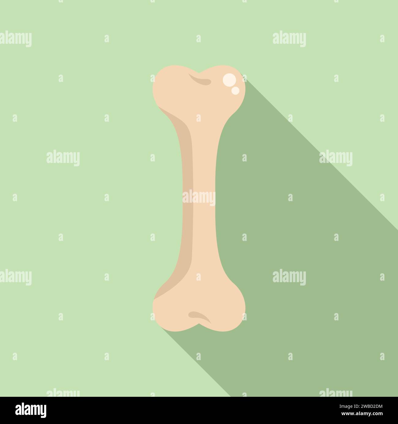 Human bone printing icon flat vector. Medical healthcare. Science ...