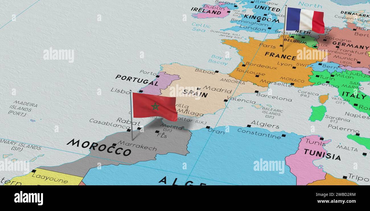 Morocco england flag hi-res stock photography and images - Alamy