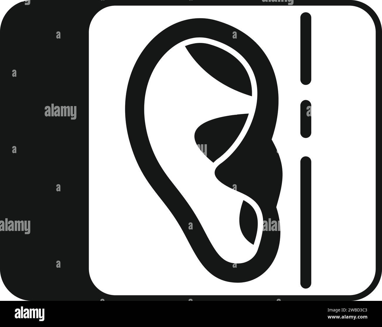 Ear bioprinting icon simple vector. Medical science. Organ transplant ...