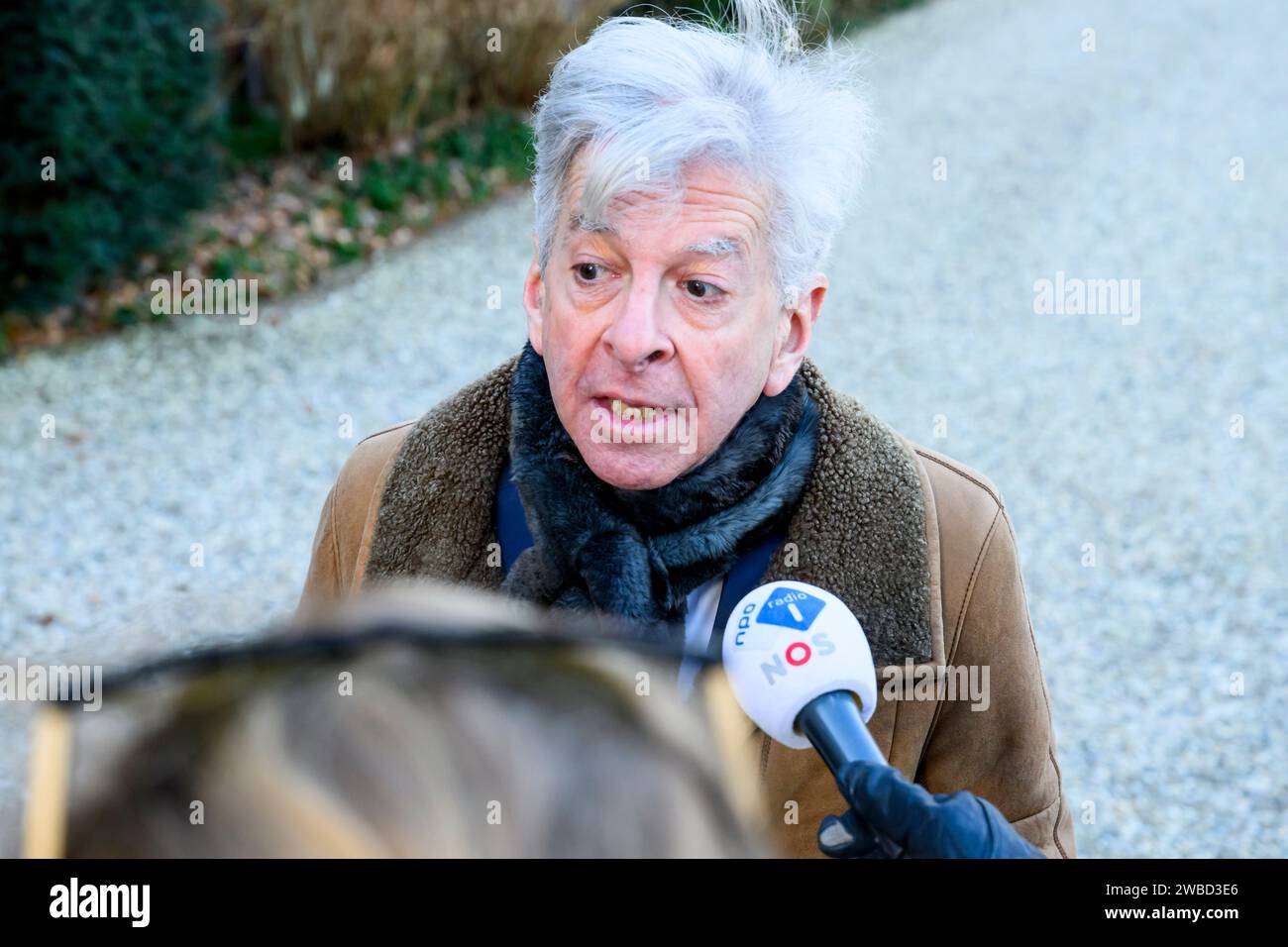 HILVERSUM, the Netherlands, 09-01-2024, Informant Plasterk speaks to ...