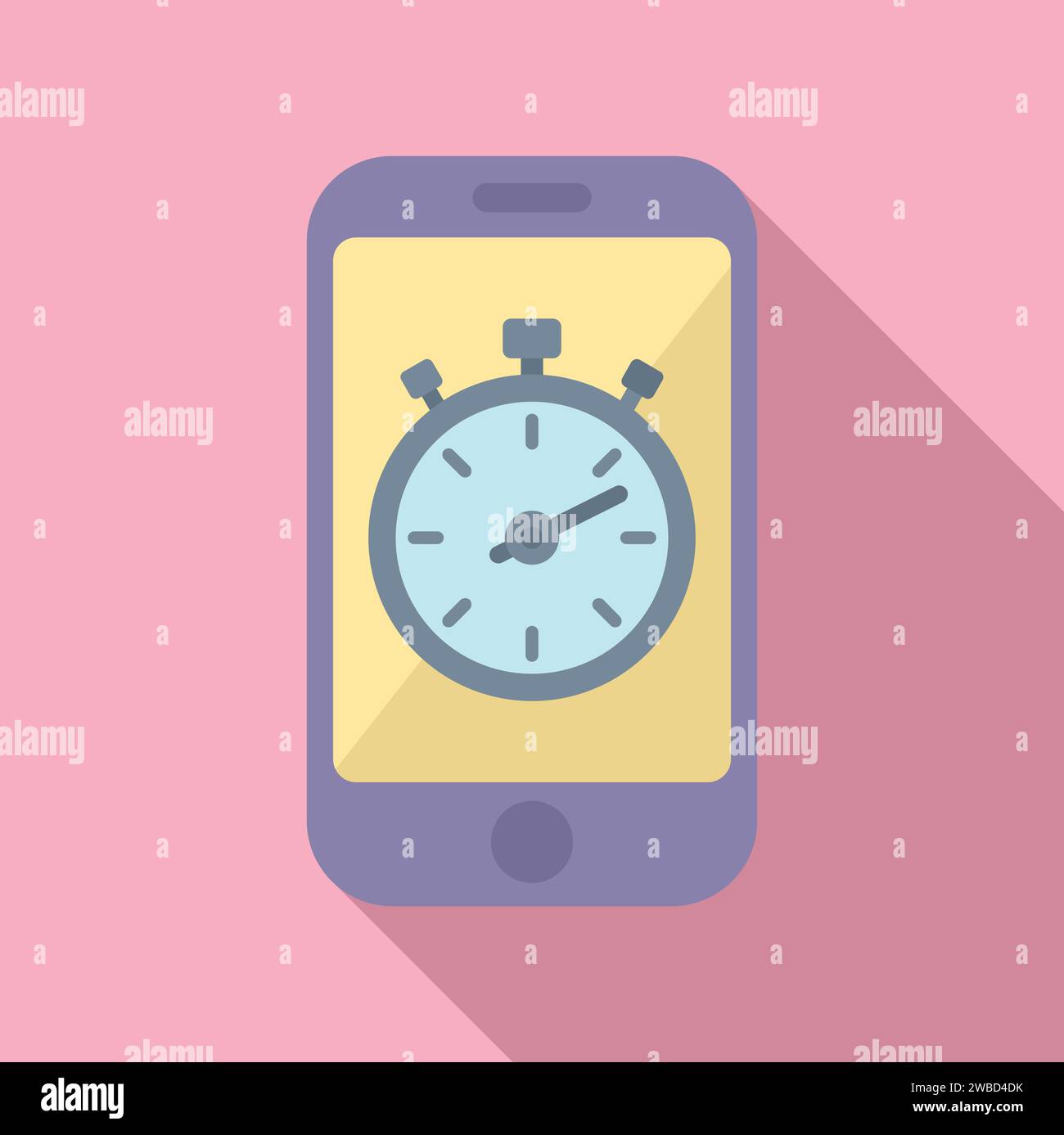 Runner app stopwatch icon flat vector. Social media. Person digital ...