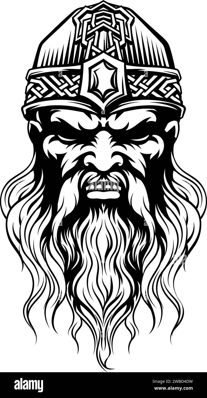 Viking men drawing Black and White Stock Photos & Images - Alamy