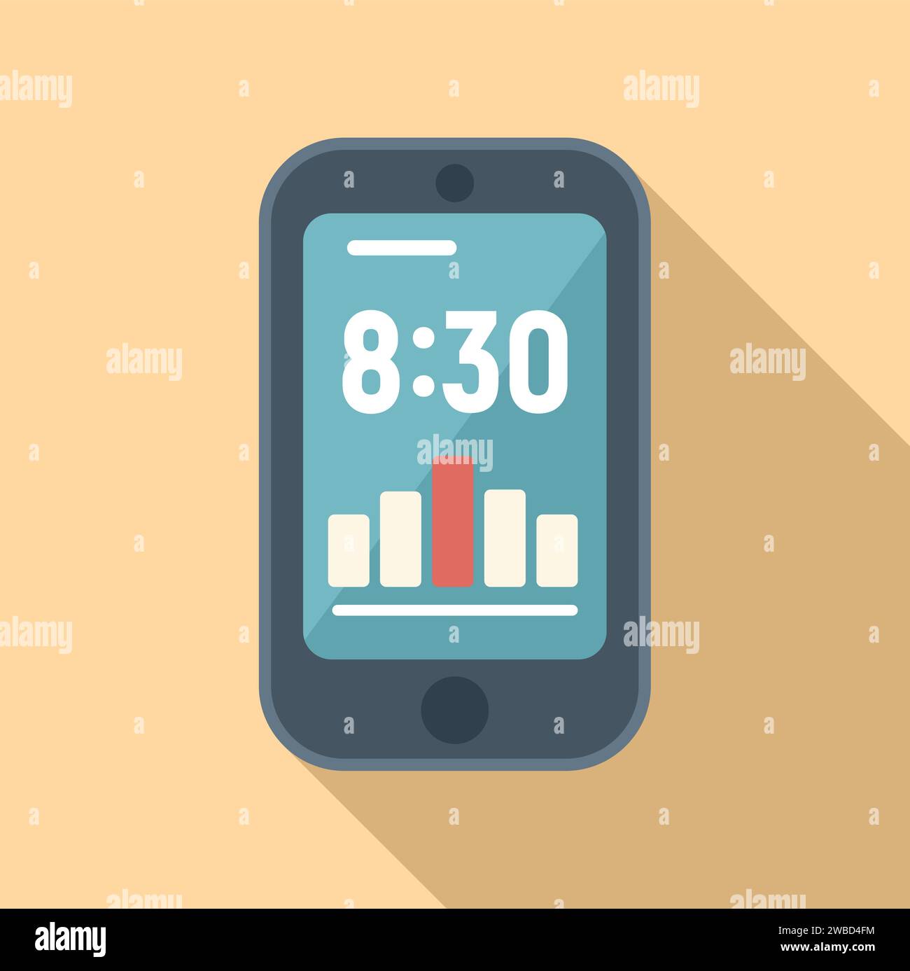 Top graph runner icon flat vector. Fitness app. Life marathon Stock ...