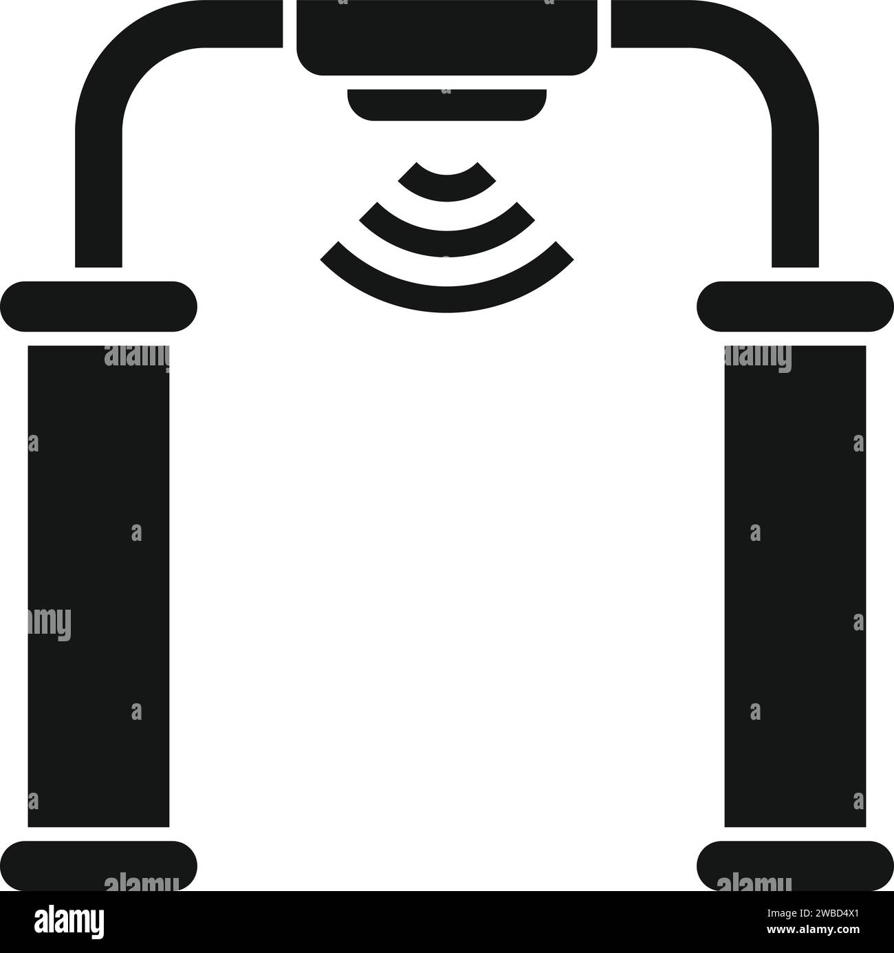 Road sensor arch icon simple vector. Smart system control. Toll front ...