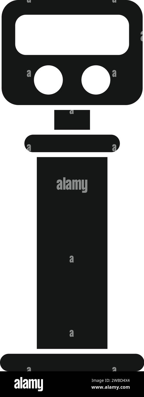 Road sensor toll icon simple vector. Control blind spot. Safety control ...