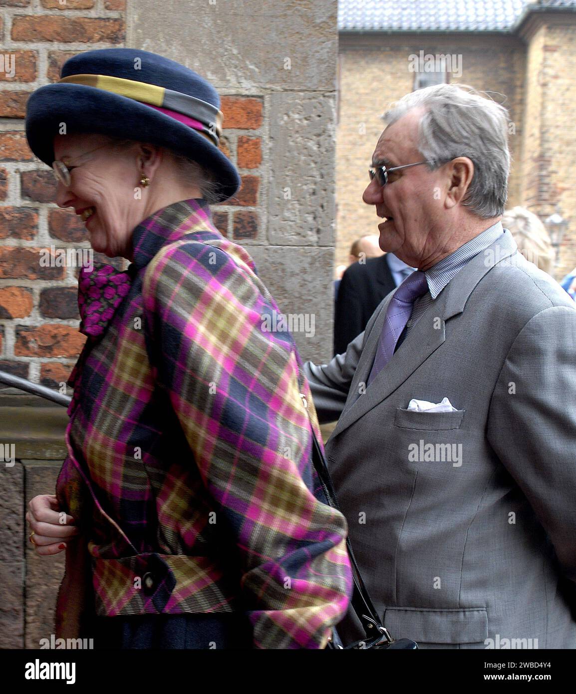 HM the Queen Margrethe II and prince Henrik arrive at Special exhibtion ...
