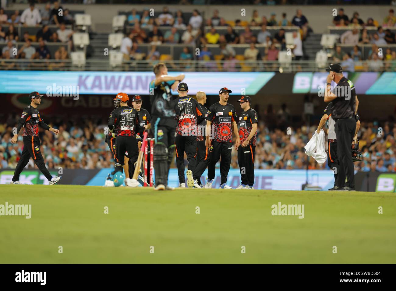 Brisbane, Australia. 10th Jan 2024. Matt Renshaw (77 Brisbane Heat ...