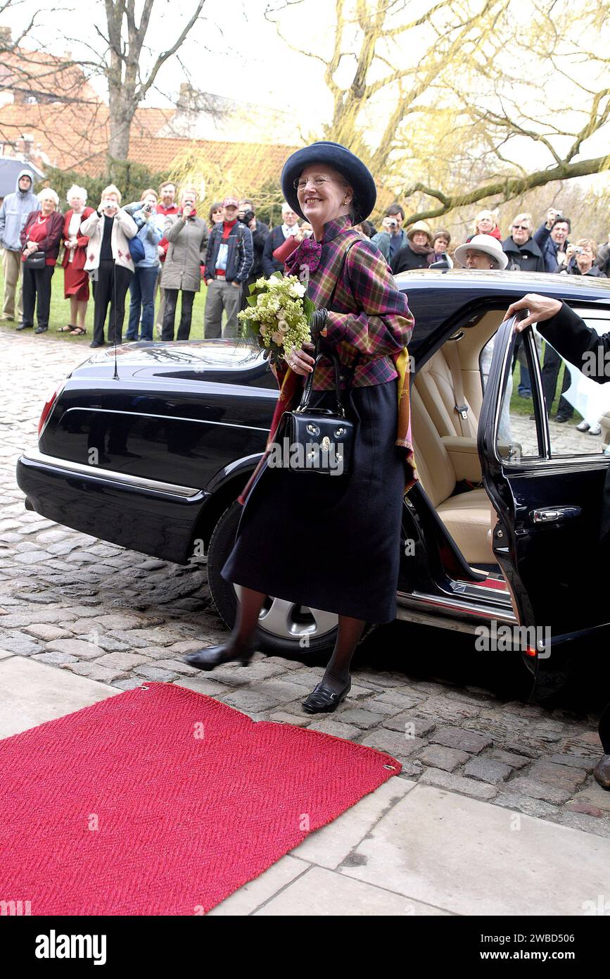 HM the Queen Margrethe II and prince Henrik arrive at Special exhibtion ...