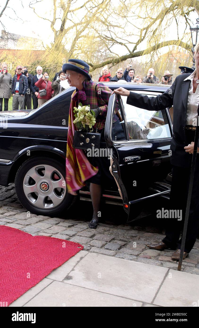 HM the Queen Margrethe II and prince Henrik arrive at Special exhibtion ...