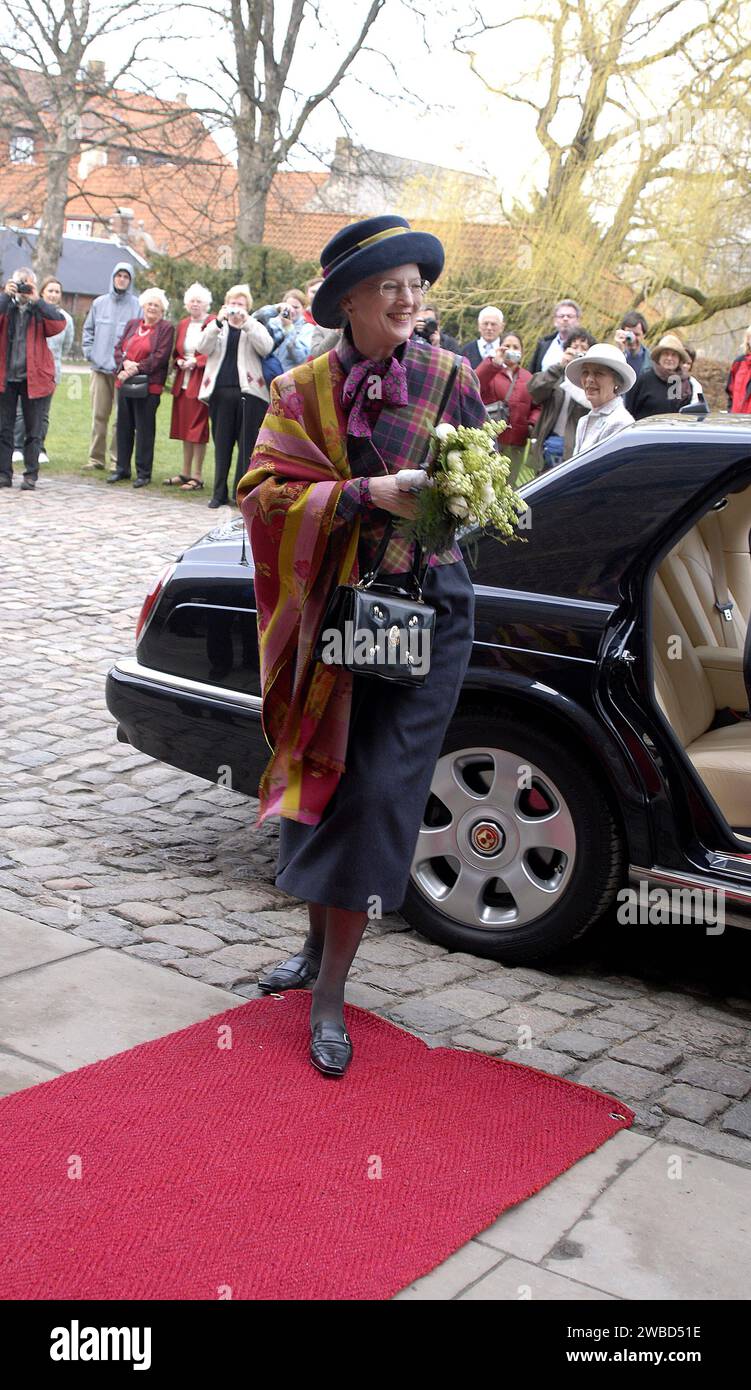 HM the Queen Margrethe II and prince Henrik arrive at Special exhibtion ...