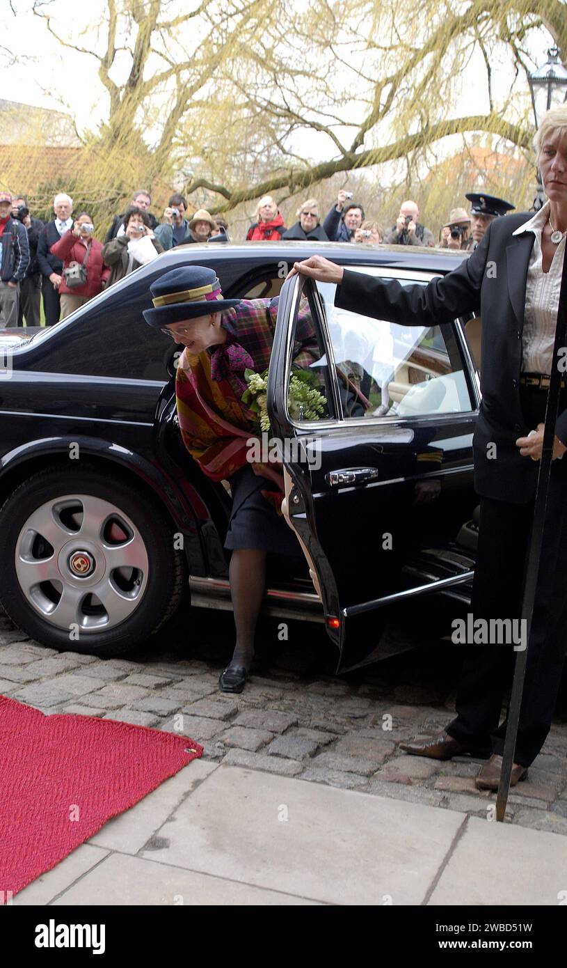HM the Queen Margrethe II and prince Henrik arrive at Special exhibtion ...