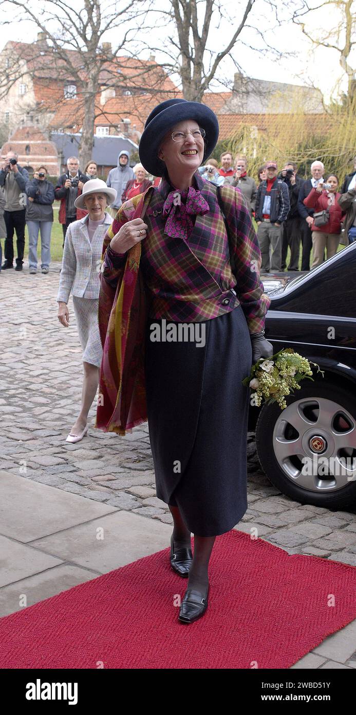 HM the Queen Margrethe II and prince Henrik arrive at Special exhibtion ...