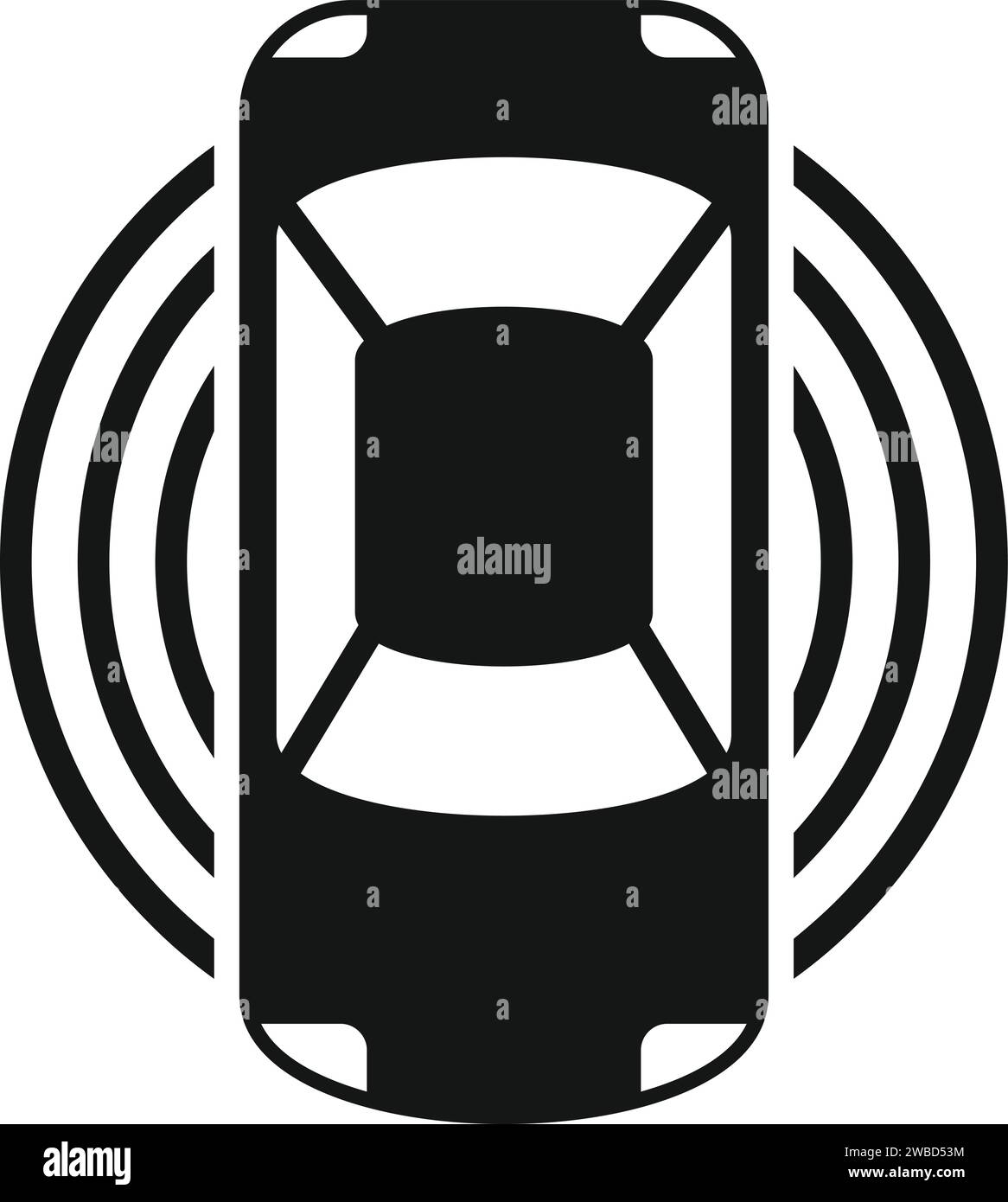 Top view control safety icon simple vector. Road sensor. Smart control ... Top view control safety icon simple vector. Road sensor. Smart control ...