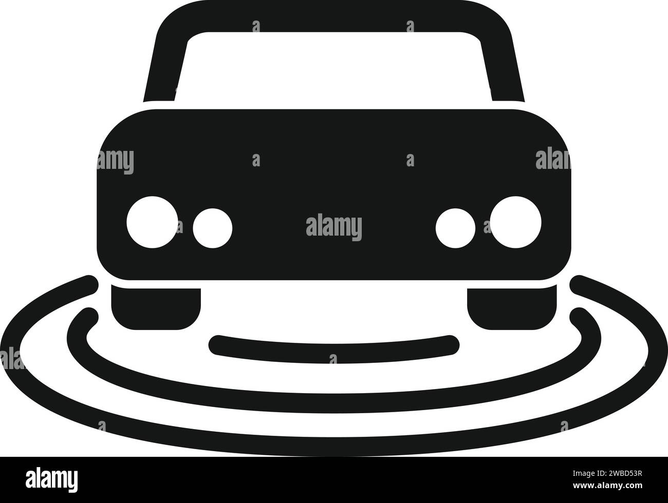 Road safety vehicle icon simple vector. Road sensor. Limit front toll ... Road safety vehicle icon simple vector. Road sensor. Limit front toll ...