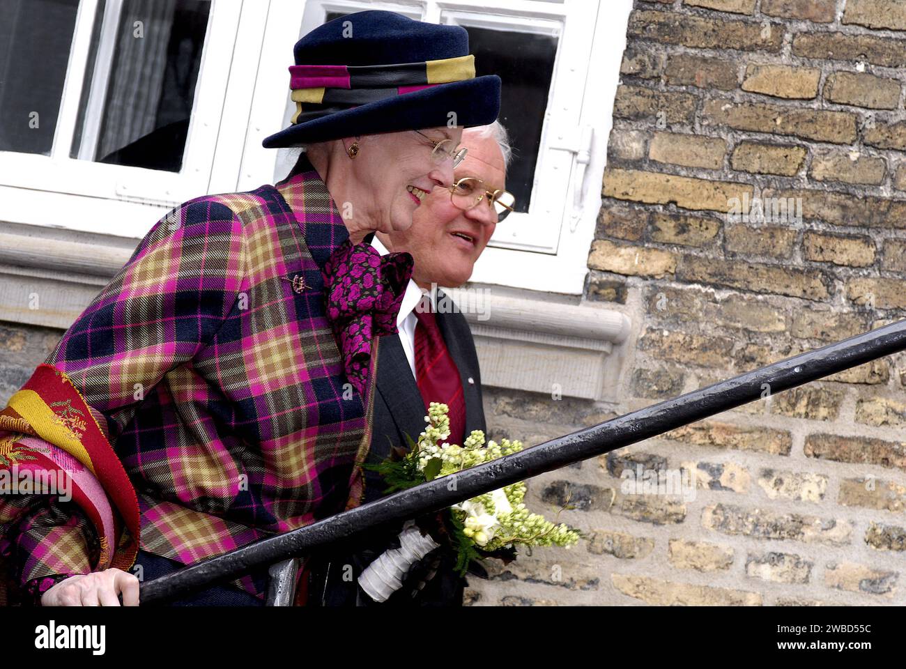 HM the Queen Margrethe II and prince Henrik arrive at Special exhibtion ...