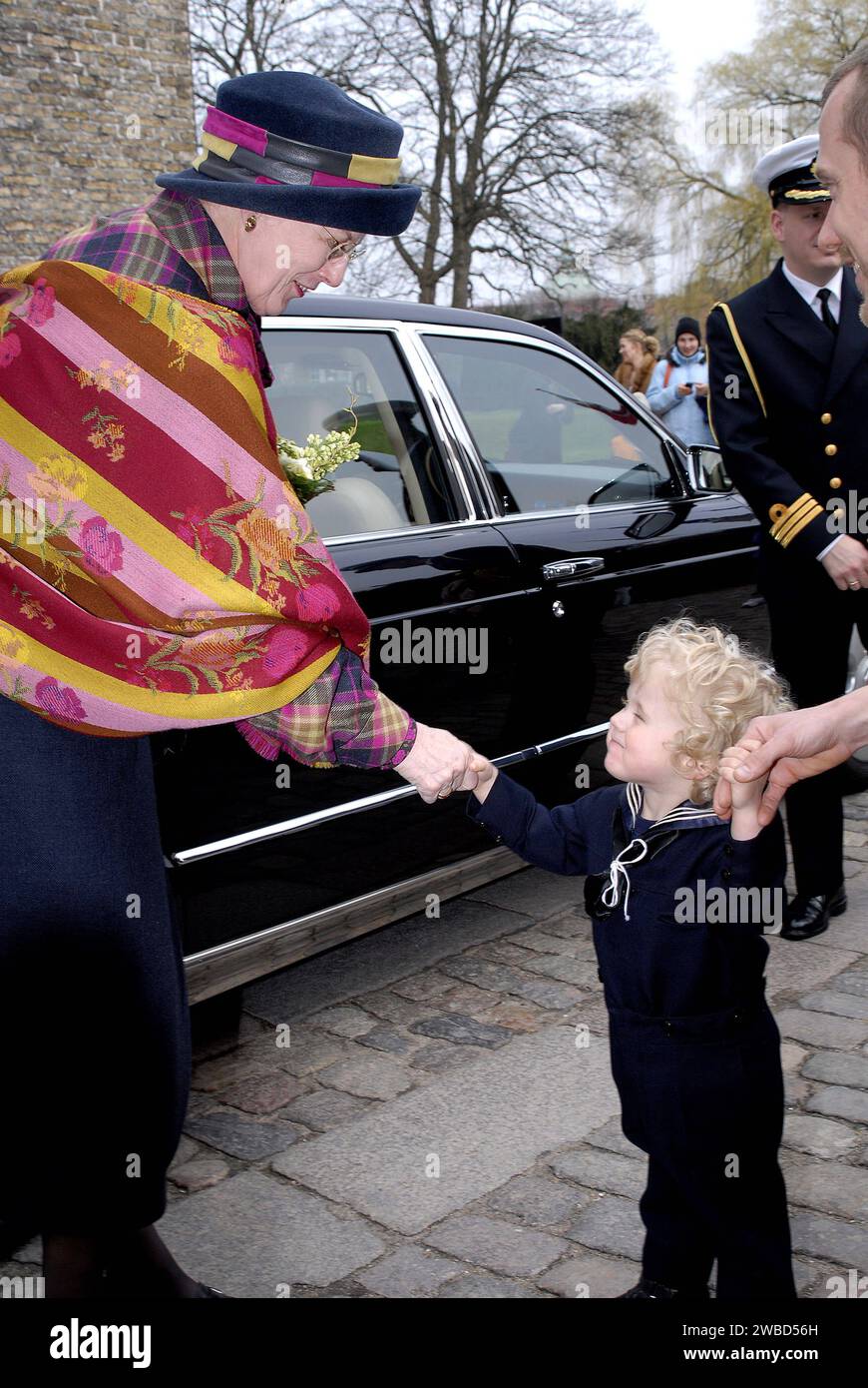 HM the Queen Margrethe II and prince Henrik arrive at Special exhibtion ...