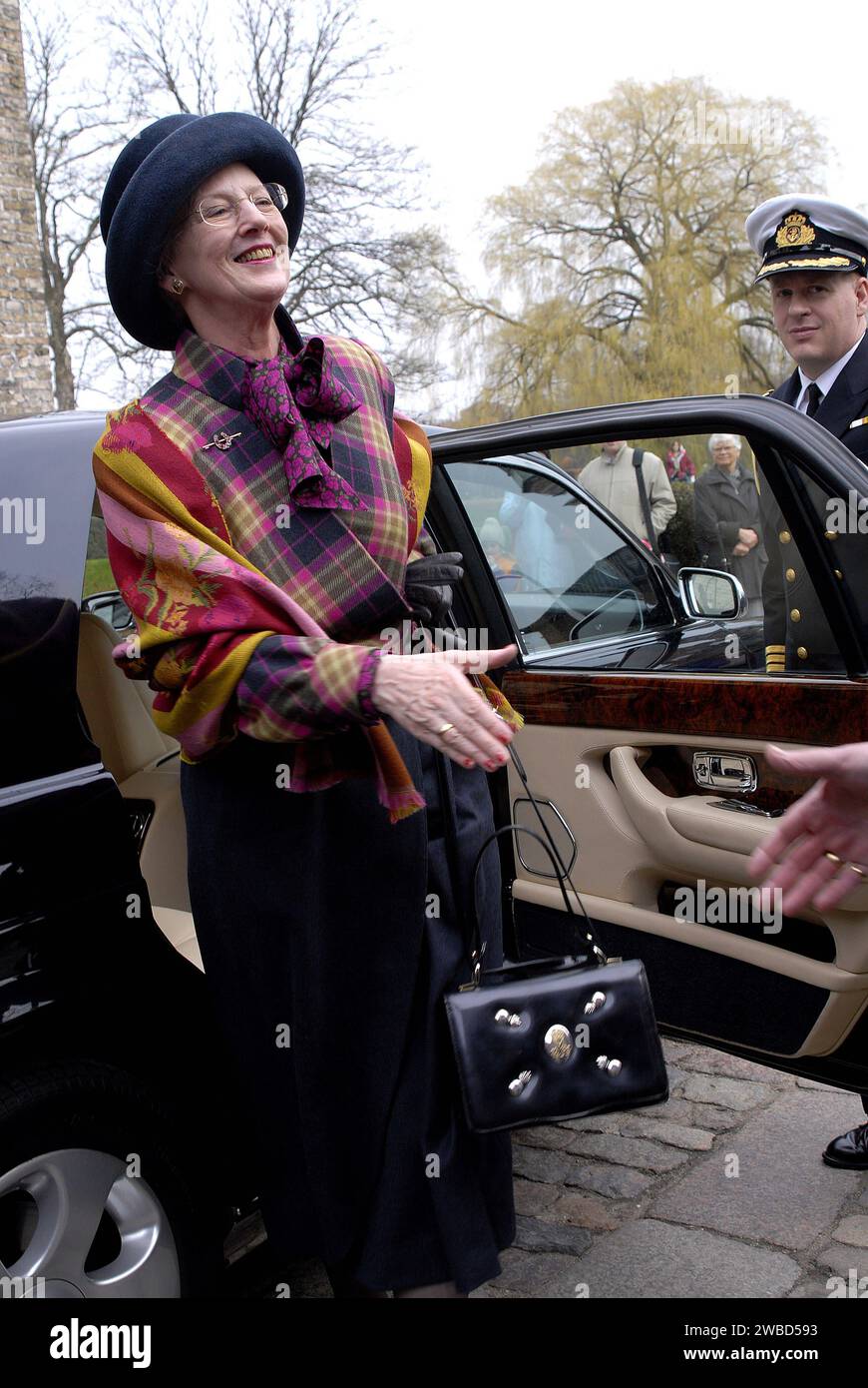 HM the Queen Margrethe II and prince Henrik arrive at Special exhibtion ...