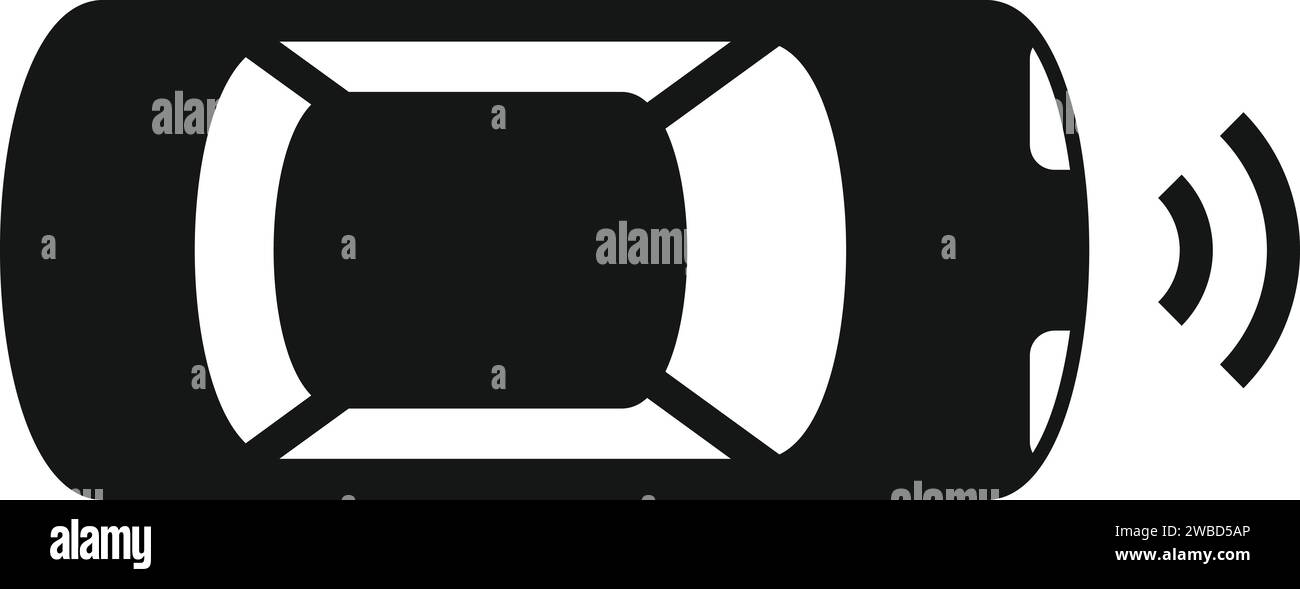 Drive safe accident icon simple vector. View stop control. Limit auto ...