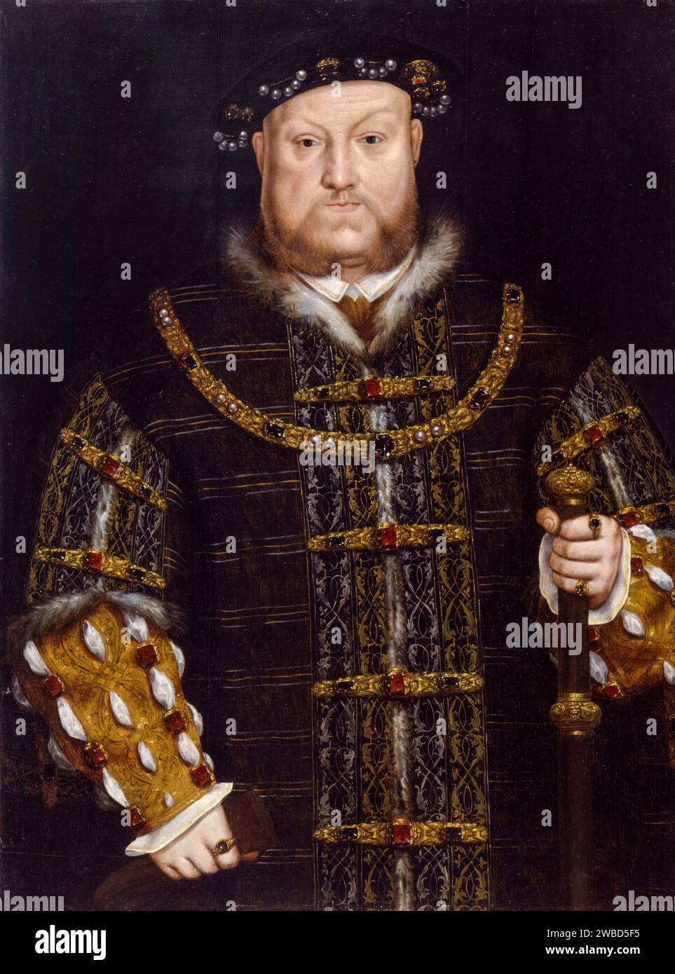 Henry VIII. Portrait of King Henry VIII of England (1491-1547 ...