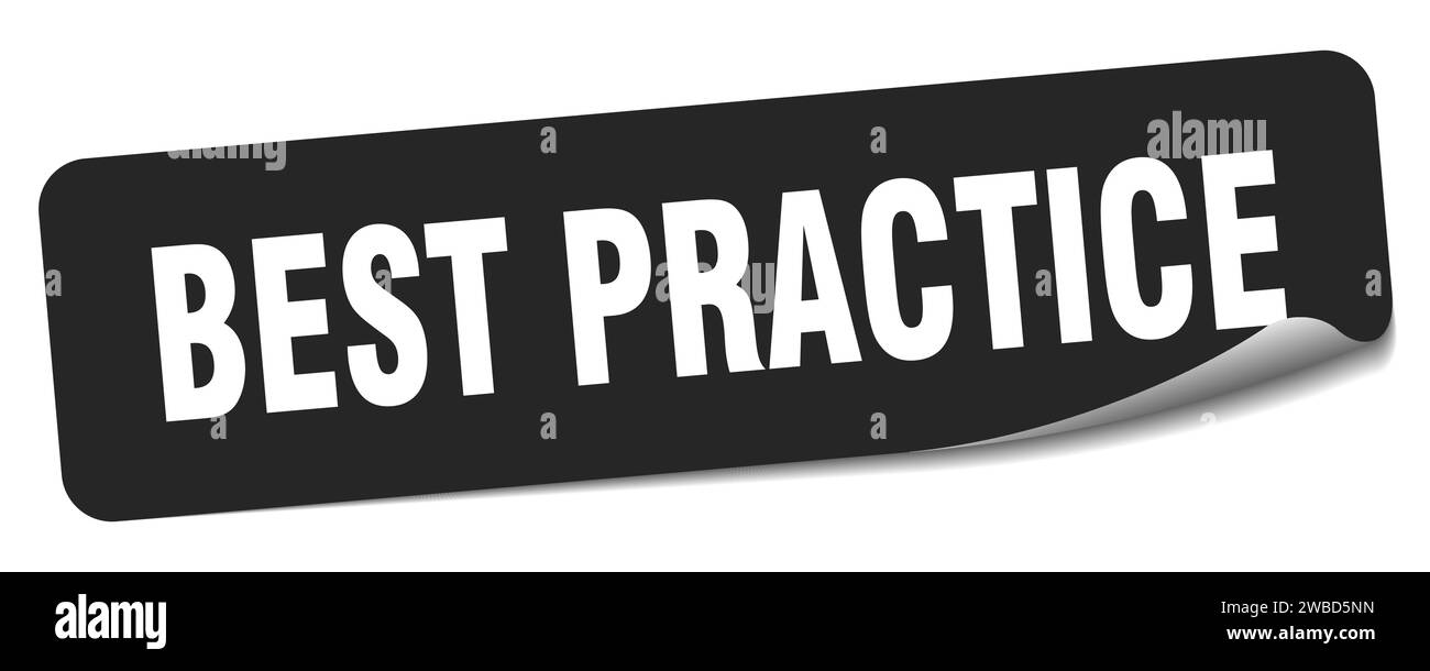 best practice sticker. best practice rectangular label isolated on ...