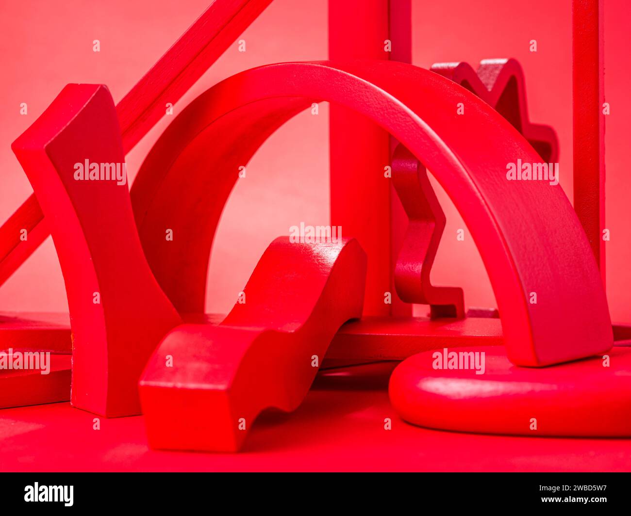 Abstract coloured wood blocks Stock Photo - Alamy