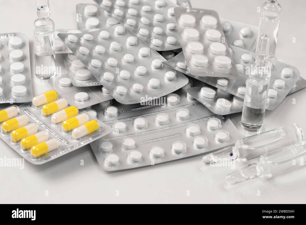 Medicines, antibiotics, antivirals and other tablets and pills for the ...