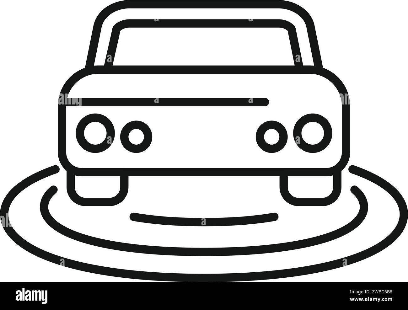 Road safety vehicle icon outline vector. Road sensor. Limit front toll ... Road safety vehicle icon outline vector. Road sensor. Limit front toll ...