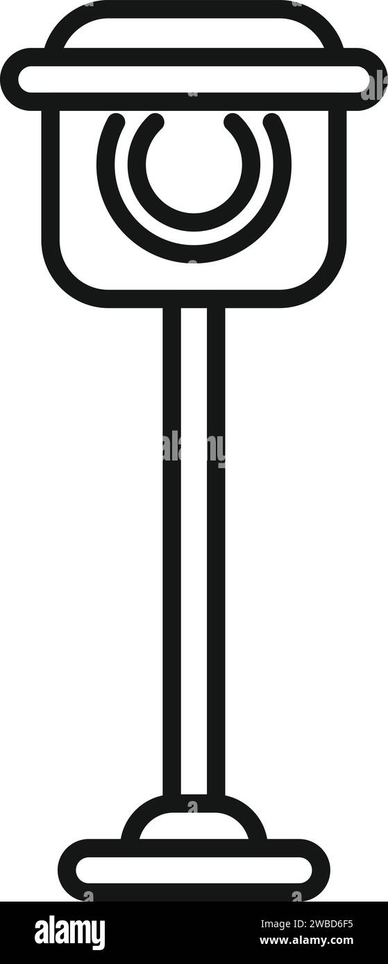 Toll control icon outline vector. Alert care seat. Limit park driver ...