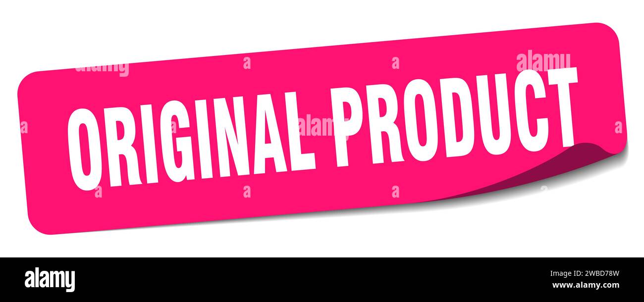 original product sticker. original product rectangular label isolated ...