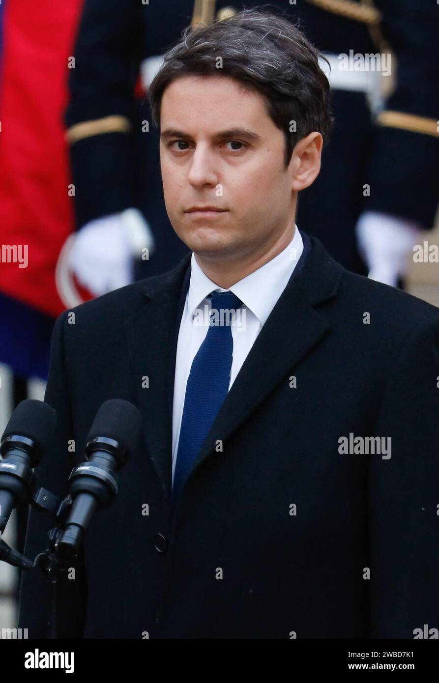 Paris, France. 09th Jan, 2024. Newly appointed Prime minister Gabriel ...