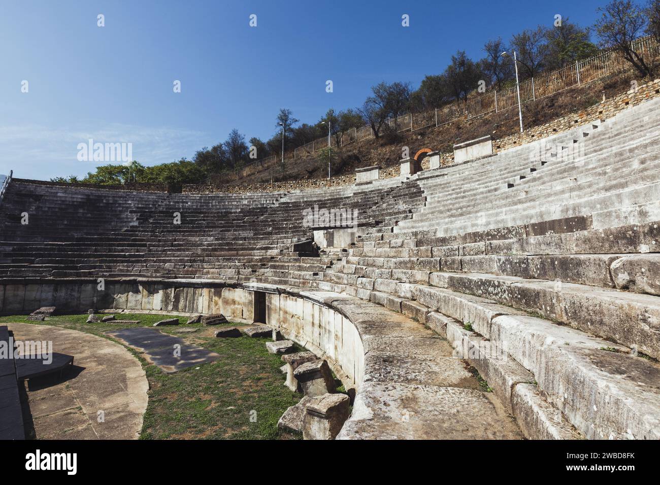 The amphitheatre at Heraclea Lyncestis, an ancient Greek city in ...