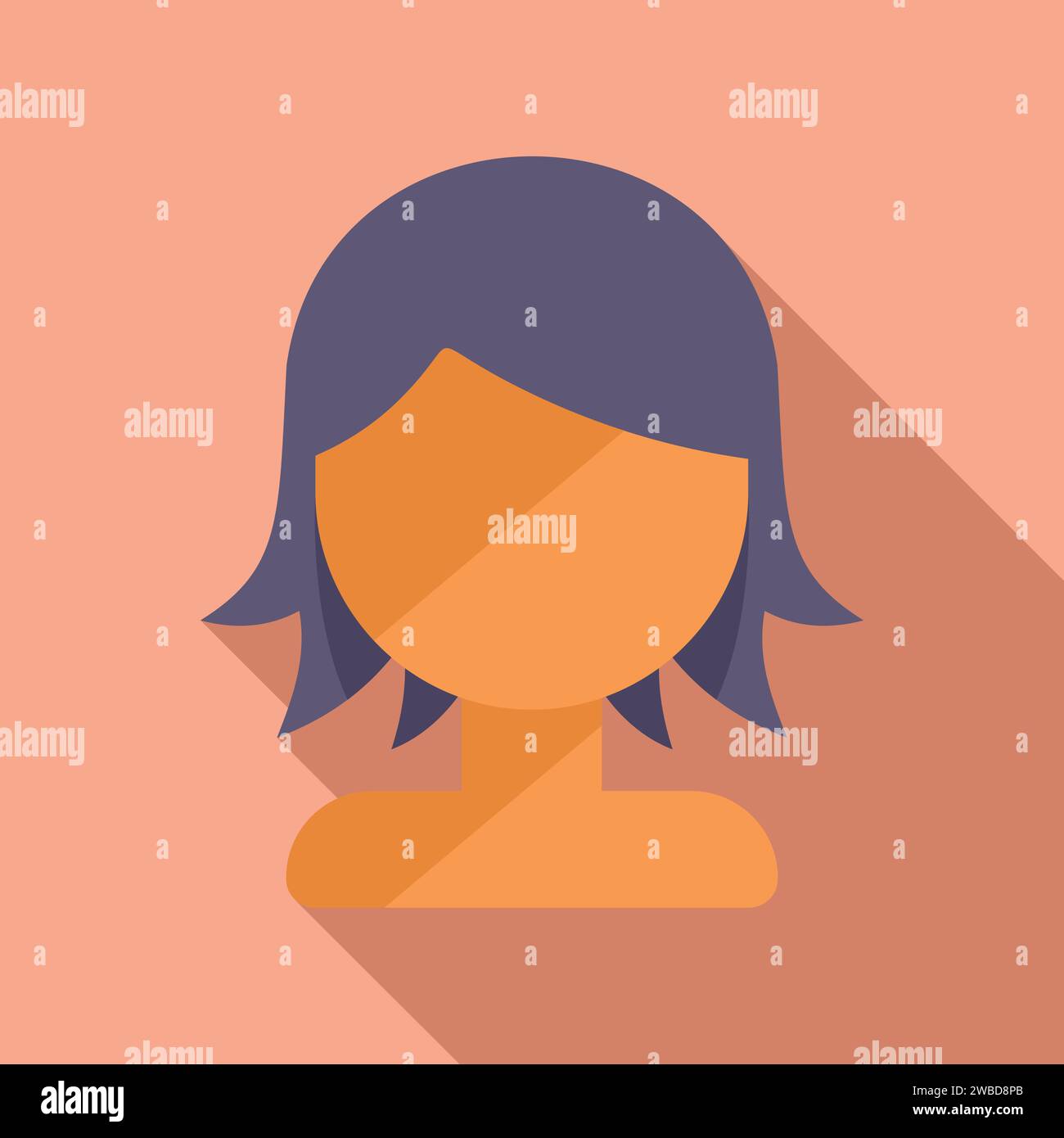 Short fake fashion wig icon flat vector. Locks barber. Artist coiffure ... Short fake fashion wig icon flat vector. Locks barber. Artist coiffure ...