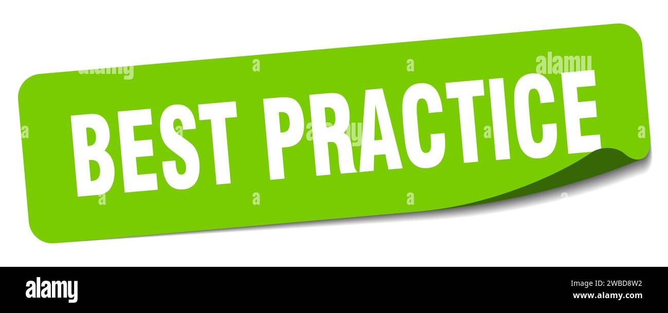 best practice sticker. best practice rectangular label isolated on ...